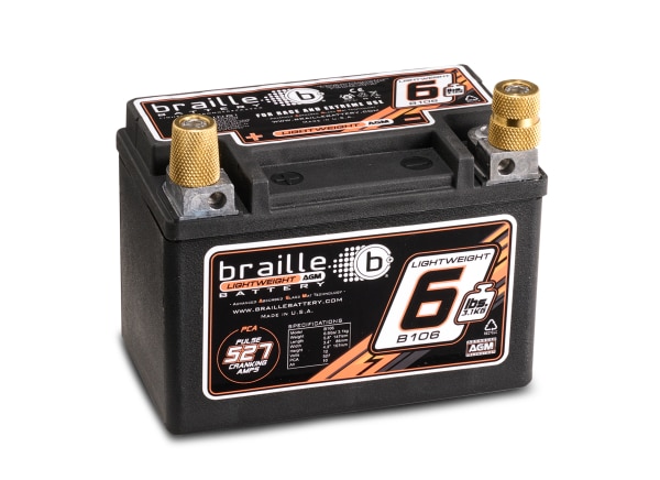 Braille 6LB Lightweight AGM Racing Battery | Tire Rack