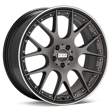 BBS CH-R II Limited Edition Matte Grey w/Pol Stainless Lip
