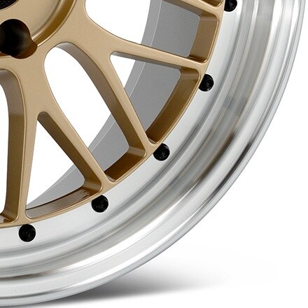 BBS LM Gold w/Machined Lip