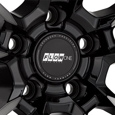 FLOW ONE Race Spec F6 Black Machined w/Dark Tint