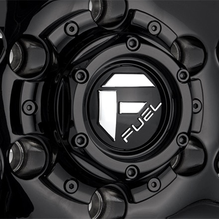 Fuel Off-Road Lockdown Gloss Black w/Milled Accent