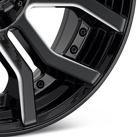 Fuel Off-Road Rage 6 Gloss Black w/Milled Accent