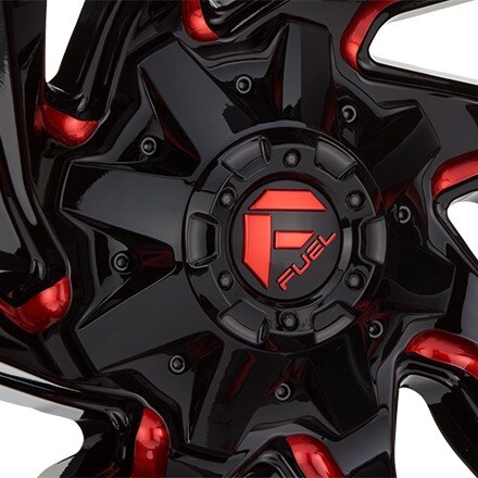 Fuel Off-Road Reaction Gloss Black w/Red Accent