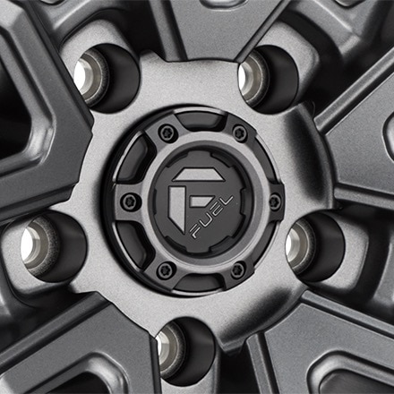 Fuel Off-Road Rebel 5 Anthracite w/Black Lip