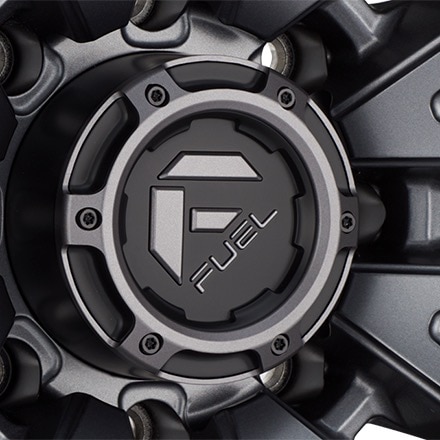 Fuel Off-Road Rebel 8 Anthracite w/Black Lip