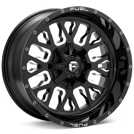 Fuel Off-Road Stroke Gloss Black w/Milled Accent