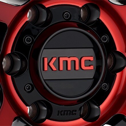 KMC KM540 Recon Black w/Red Accent