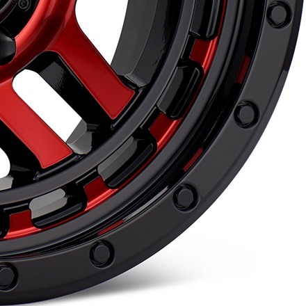 KMC KM540 Recon Black w/Red Accent