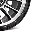 KMC KM542 Impact Machined w/Black Accent