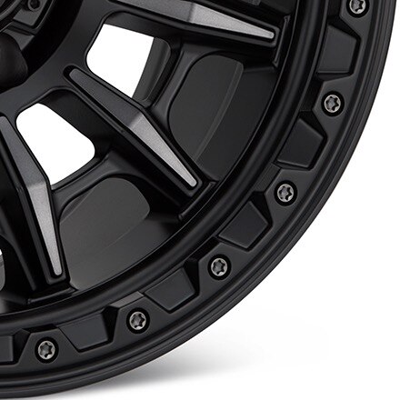 KMC KM547 Carnage Satin Black Machine w/GreyTint