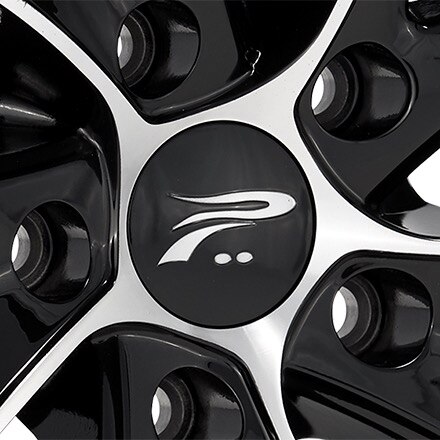 Platinum Gyro Machined w/Black Accent