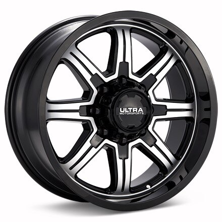 Ultra Menace 8-Lug Machined w/Black Accent