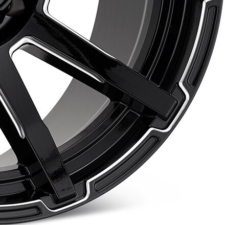 XD Wheels XD847 Outbreak Gloss Black w/Milled Accent