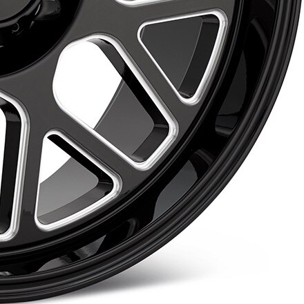 XD Wheels XD849 Grenade 2 Gloss Black w/Milled Accent